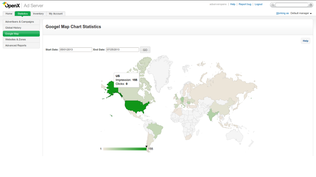 Google GEO Graph Plugin for OpenX Statistics | AdserverOpenX